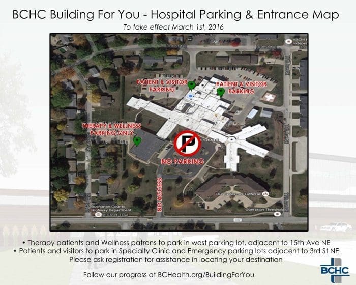 BCHC Building for You – Parking Notice