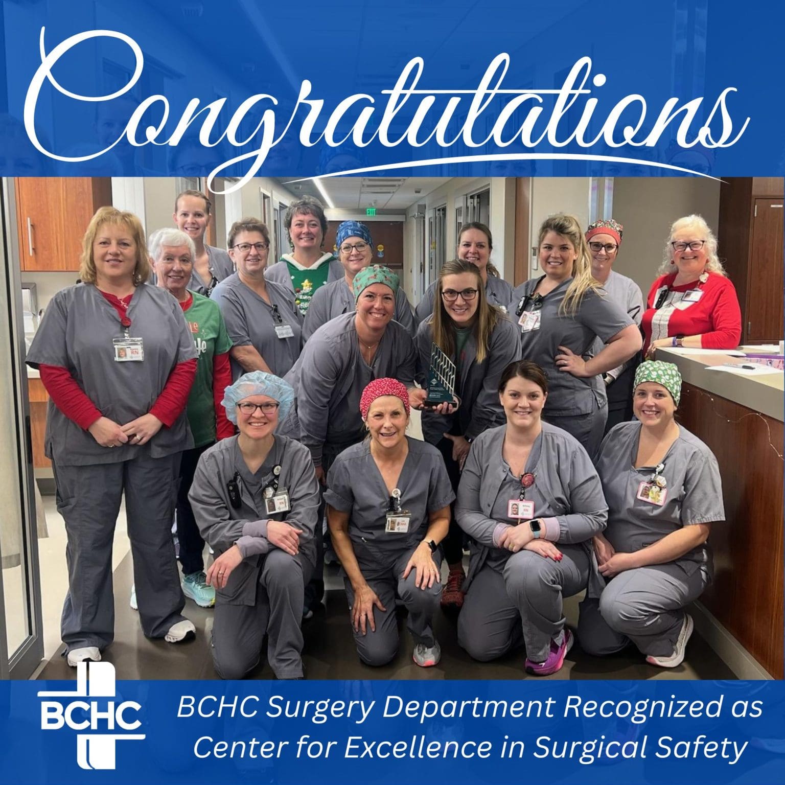 BCHC Surgery Department Recognized as Center of Excellence in Surgical Safety